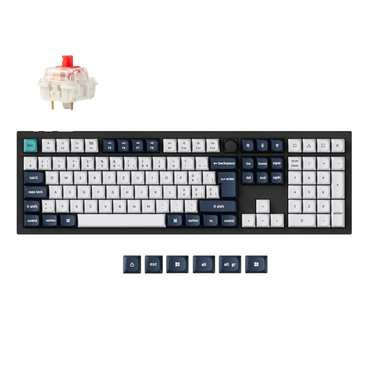 Keychron Q6 Max QMK/VIA Wireless Custom Mechanical Keyboard ISO Layout ...